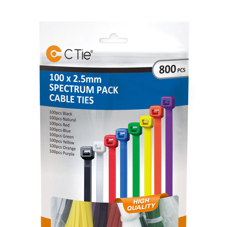 Multicolour Assorted Cable Ties - C Tie